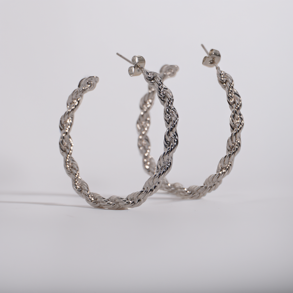 Rope Chain Hoops – Santana & Co.